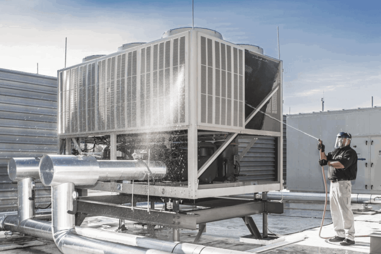 Round Cooling Tower Maintenance - Welltech Cooling Systems